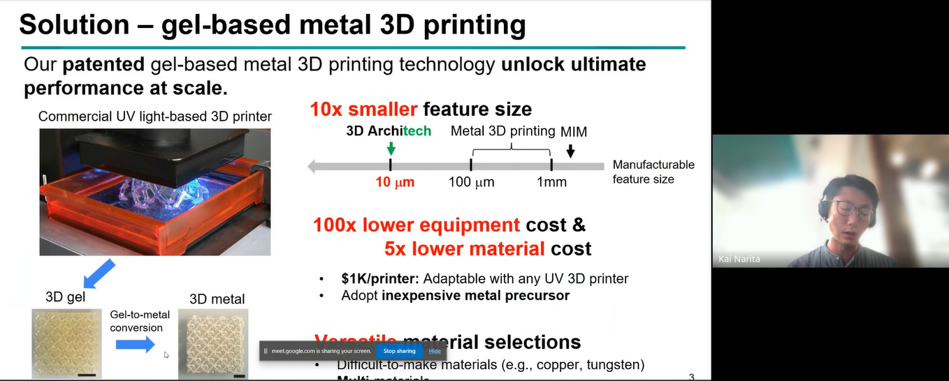 樹脂3Dプリンターで金属の微細構造物を製造？スタートアップ「3D Architech」の全貌に迫る | 業務用3Dプリンターのポータルサイト ShareLab – ShareLab NEWS